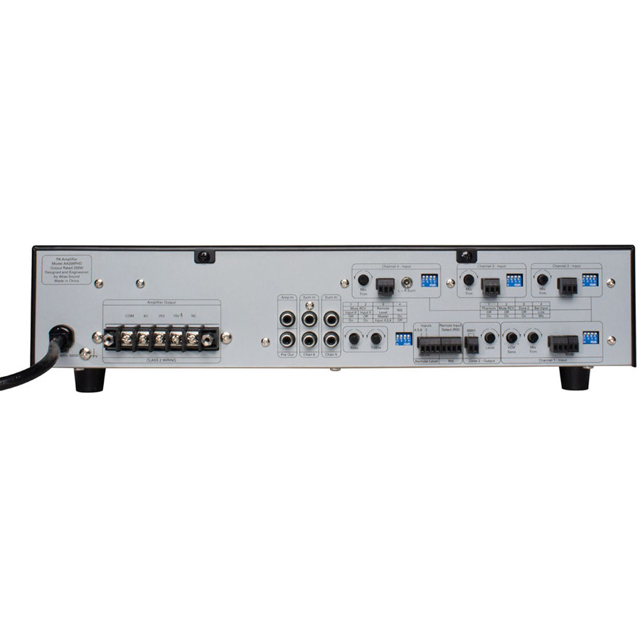 Atlas Sound AA200PHD 6-Input 200W Mixer Amplifier (with PHD Automatic ...