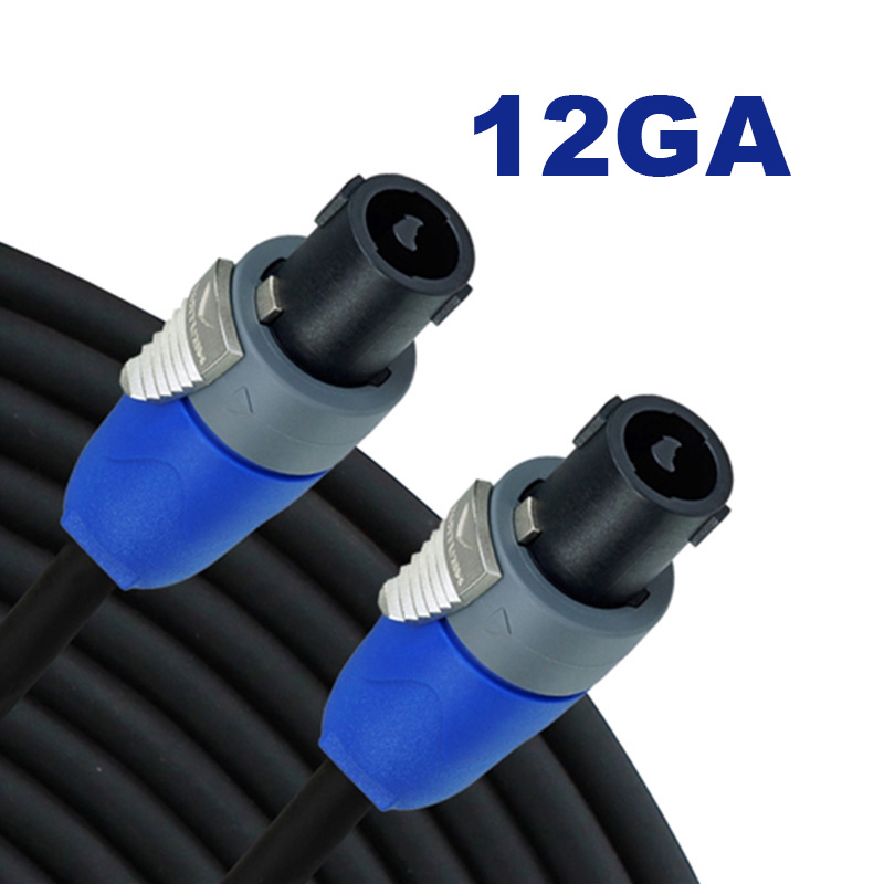 Horizon H1225N4N4 75' 12 Gauge 2-Conductor Speaker Cable w/4-Pole ...